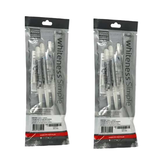 2 Whiteness Simple 22% com 6 Seringas - DentalBianco